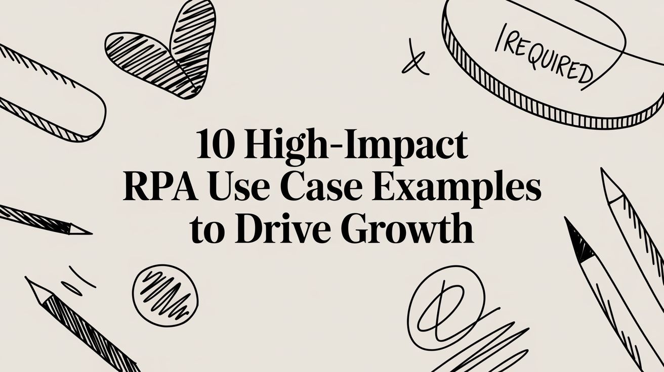 10 High-Impact RPA Use Case Examples to Drive Growth