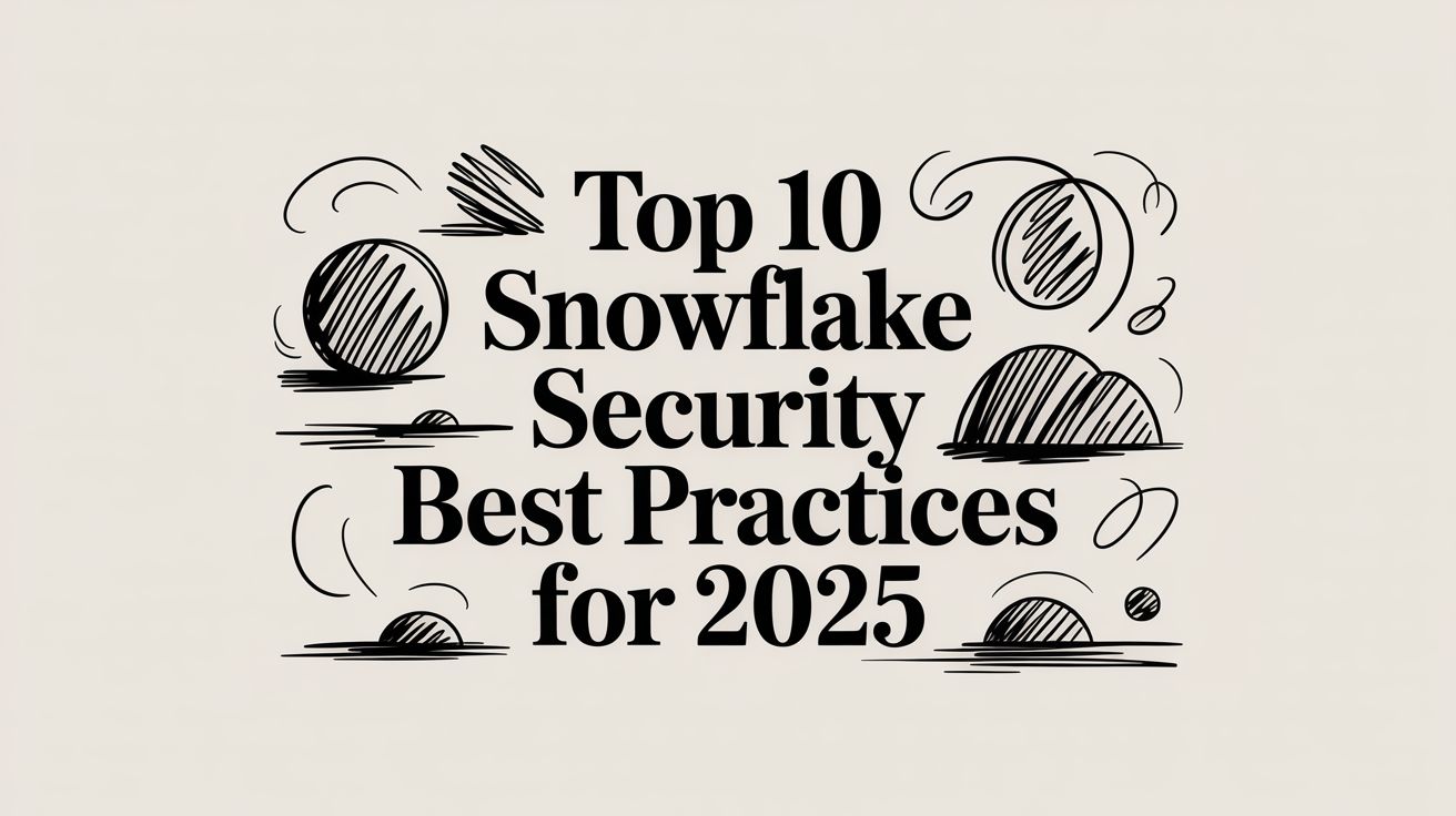 Top 10 Snowflake Security Best Practices for 2025